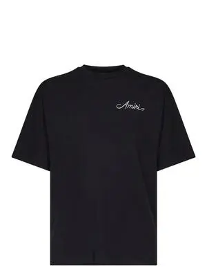 Amiri Amiri Men Black Jersey Ma Quad Checkerboard T-Shirt Multicolor
