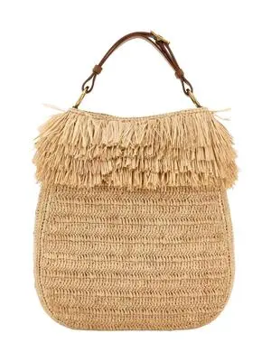 SAINT LAURENT SAINT LAURENT Raffia Shopping Bag
