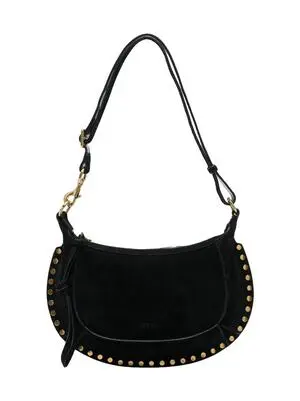Isabel Marant Étoile ISABEL MARANT Black Suede Studded Shoulder Bag Black