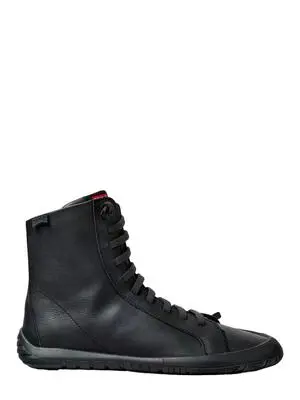 Camper Peu Path+ Leather Ankle Boots - Black