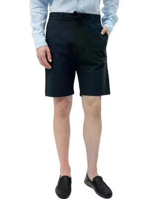 BOSS Seersucker Drawstring Shorts - Blue
