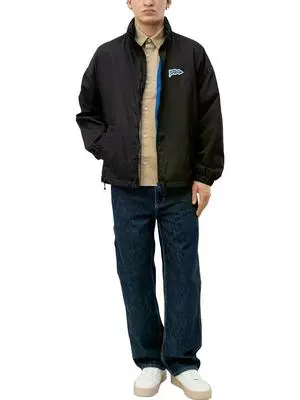 Hugo Logo Patch Zip-up Jacket - Black