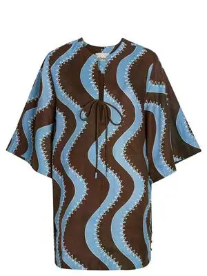 ALEMAIS Frankie Mini Dress - Blue