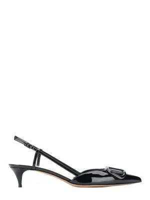 Valentino Garavani Vlogo Signature Leather Slingback Pumps - Multicolor