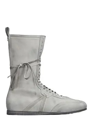 ANN DEMEULEMEESTER Lace-up High-top Sneakers - Gray