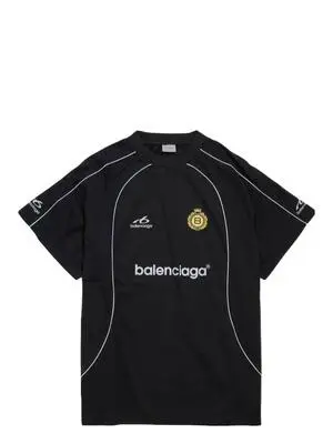 Balenciaga Soccer Oversized T-shirt - Black