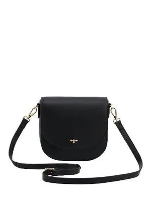 FABLE ENGLAND Beth Saddle Crossbody Bag - Black