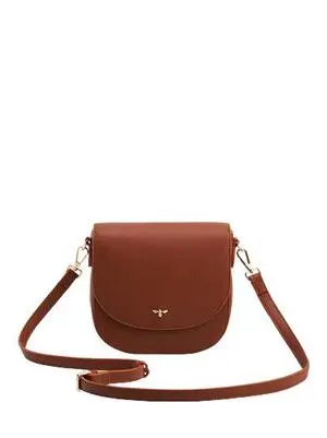 FABLE ENGLAND Beth Saddle Crossbody Bag - Tan