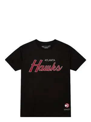 Mitchell & Ness Atlanta Hawks Vintage Wordmark T-shirt - Black