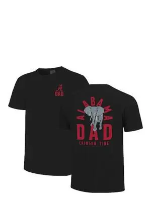 IMAGE ONE Alabama Crimson Tide Father's Day Mascot Overlay T-shirt - Black