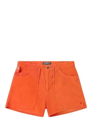AMUNDSEN Corduroy Drawstring Shorts - Orange