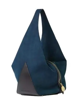Stella McCartney Triangular-panel Shoulder Bag - Blue