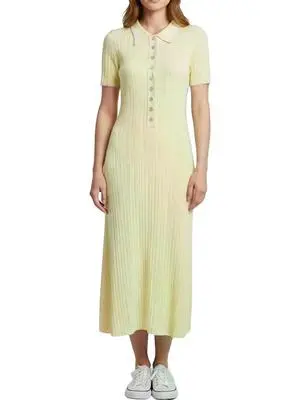 Anna Quan Penelope Rib-knit Dress - Yellow