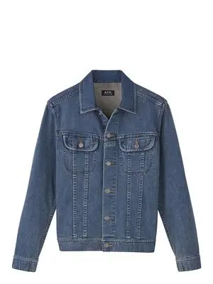 A.p.c. Fitted Denim Jean Jacket - Indigo