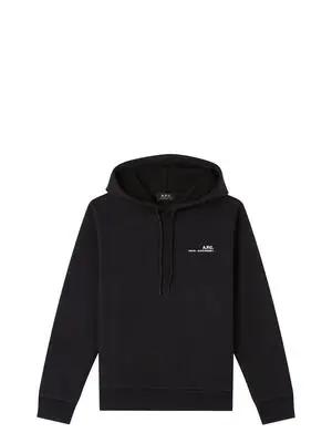 A.p.c. Item 0001" Cotton Hoodie - Black