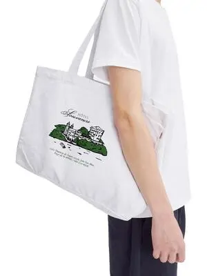 A.p.c. X Jjjjound Hôtel Souvenirs Tote Bag - White