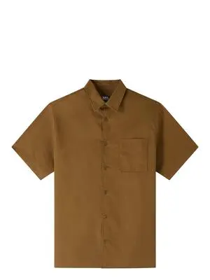 A.p.c. Raph Short-sleeve Shirt - Brown