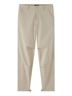 A.p.c. Recycled Polyester Loose Fit Drawstring Ankle Pants - Beige