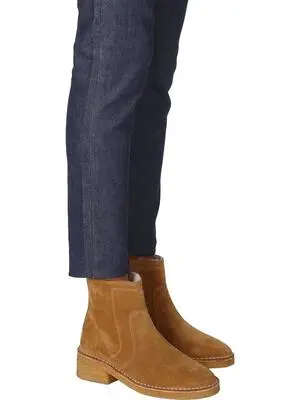 A.p.c. Ariette Suede Ankle Boots - Brown