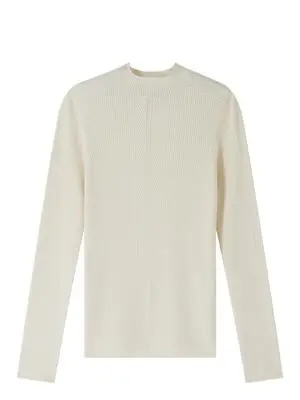 A.p.c. Ribbed High-neck Sweater - Off White