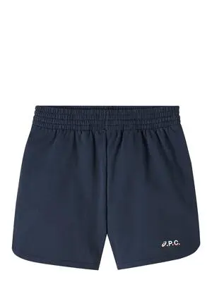 A.p.c. X Asics Logo Shorts - Navy Blue