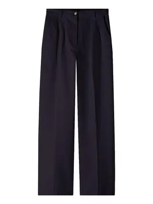A.p.c. Tressie Wide Leg Pants - Navy Blue