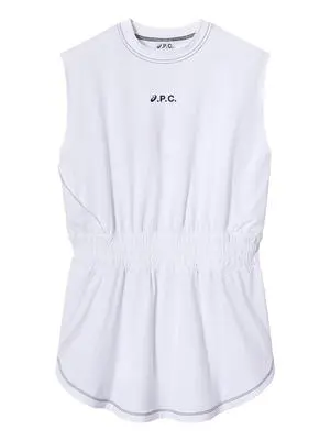 A.p.c. X Asics "on Court Dress L" Performance Dress - White
