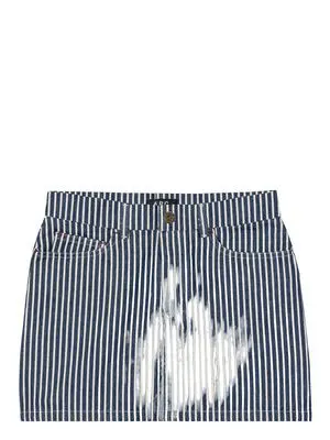 A.p.c. Striped Mini Skirt - Blue/white
