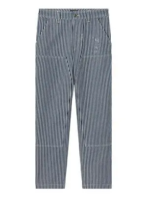 A.p.c. Gustav Tic Straight Leg Pants - Blue/white