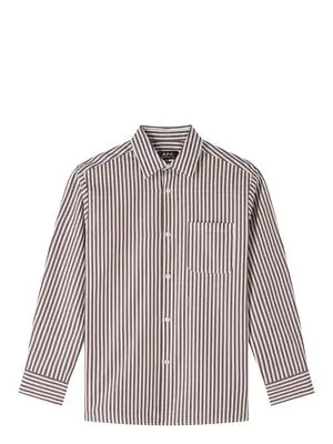 A.p.c. Sela" Striped Button-down Shirt - Blue