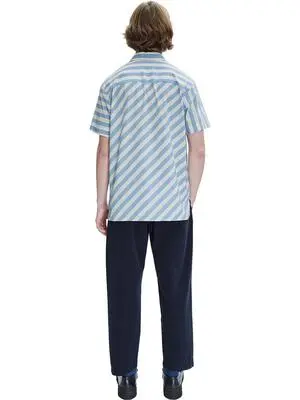 A.p.c. Riley Short-sleeve Shirt - Light Blue
