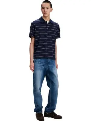 A.p.c. Henry Polo Shirt Xs Iaj - Navy