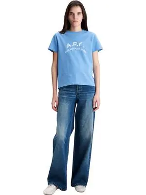 A.p.c. A.P.C. Logo T-Shirt Blue