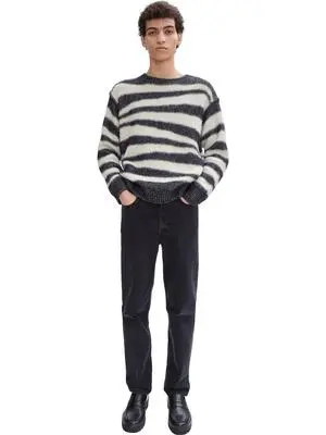 A.p.c. Sébastien" Crew Neck Sweater - Charcoal Grey