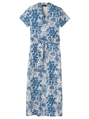 A.p.c. Printed Maxi Dress - Blue