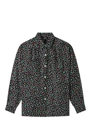A.p.c. Johana" Printed Viscose Shirt - Black
