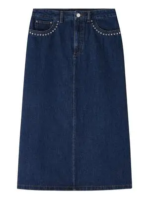 A.p.c. Redwood Denim Skirt - Indigo