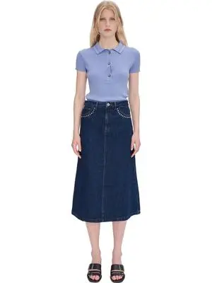 A.p.c. Redwood Denim Skirt - Indigo