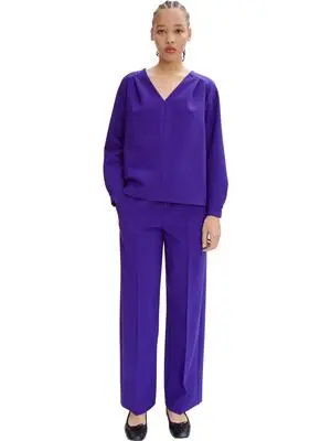 A.p.c. Alfreda Wide Leg Trousers - Violet
