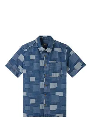 A.p.c. Gil Short-sleeve Shirt - Indigo