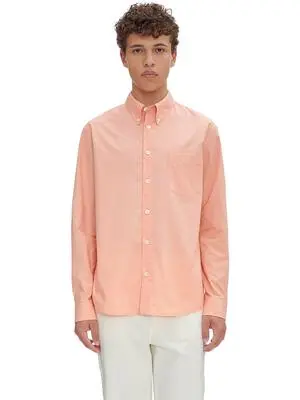 A.p.c. Edouard Logo Shirt Ead - Peach