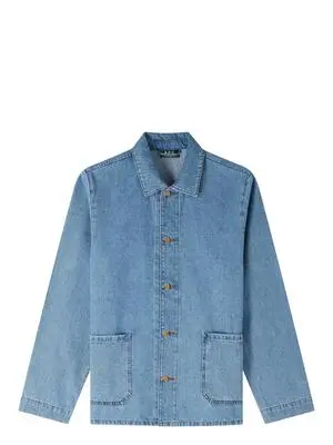 A.p.c. A.P.C. Kerlouan Logo Jacket Light Blue