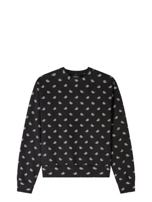A.p.c. Bandana Print Sweatshirt - Black
