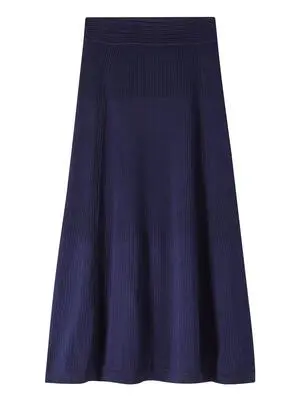 A.p.c. Flared Skirt - Navy Blue