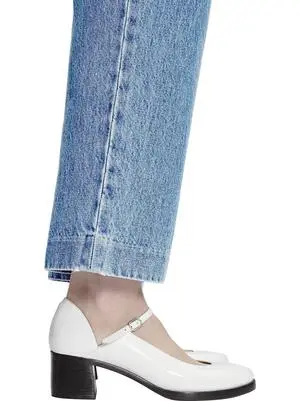 A.p.c. Jade Mary Jane Shoes With Buckled Strap - White