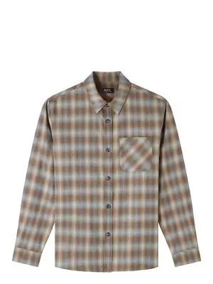 A.p.c. Trek Overshirt - Brown