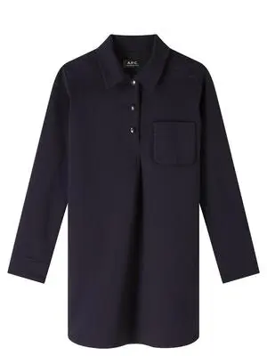 A.p.c. Maitena Dress - Navy Blue