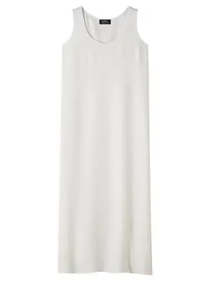 A.p.c. Maxi Dress With Scoop Neck - Black
