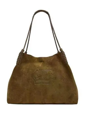 Etro Large Libra Braided Tote Bag - Brown