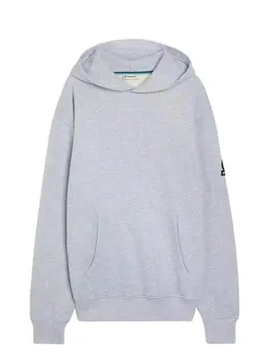 SANDBANKS Logo Patch Jersey Hoodie - Grey